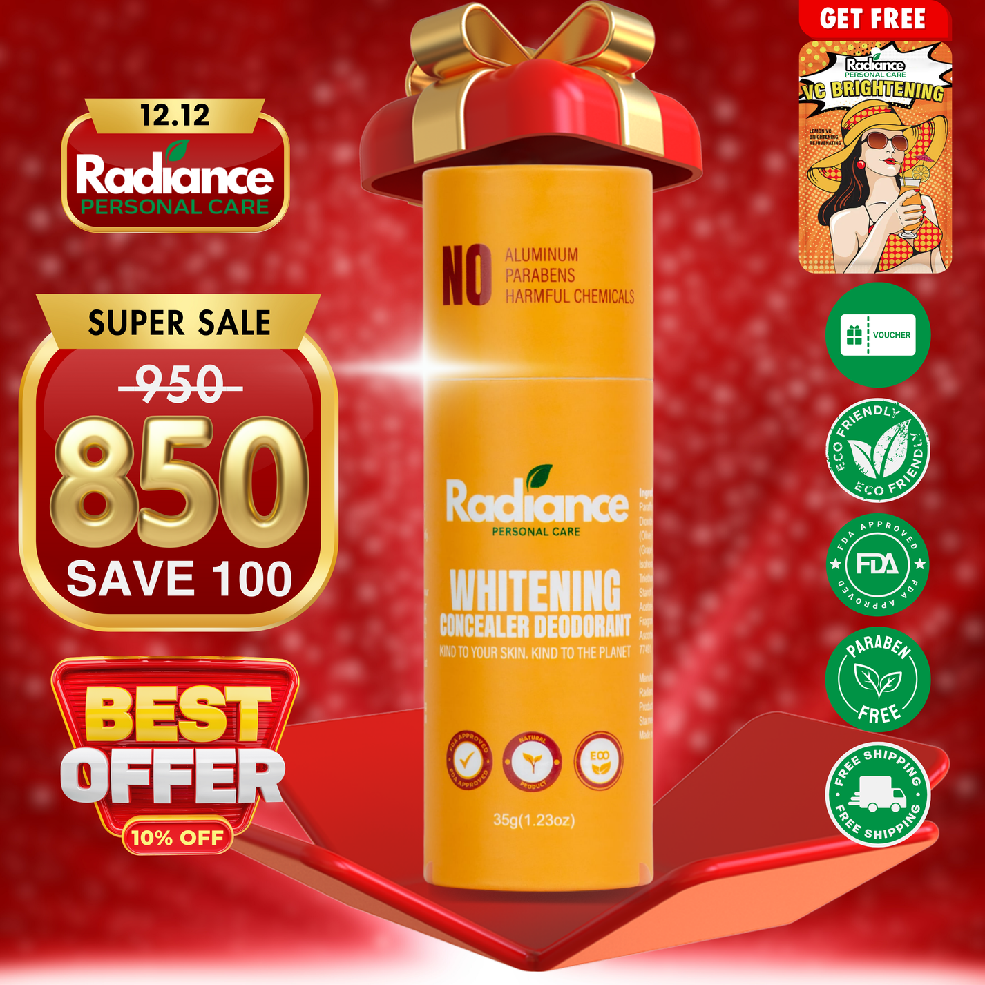 Whitening Concealer Deodorant – Radiance
